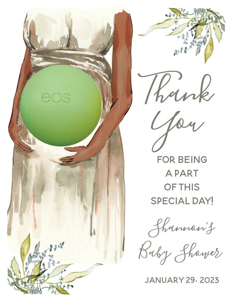 Expectant Mother-to-be Baby Shower Favor Printable EOS Lip - Etsy