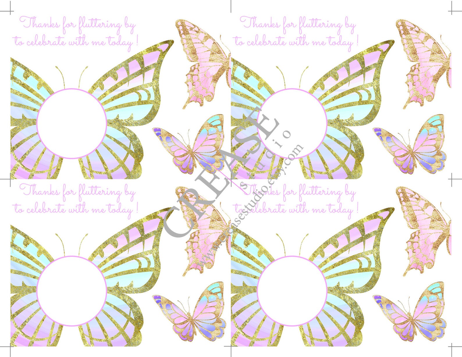Butterfly Play Doh Gift Card Printable Birthday Party Favor - Etsy