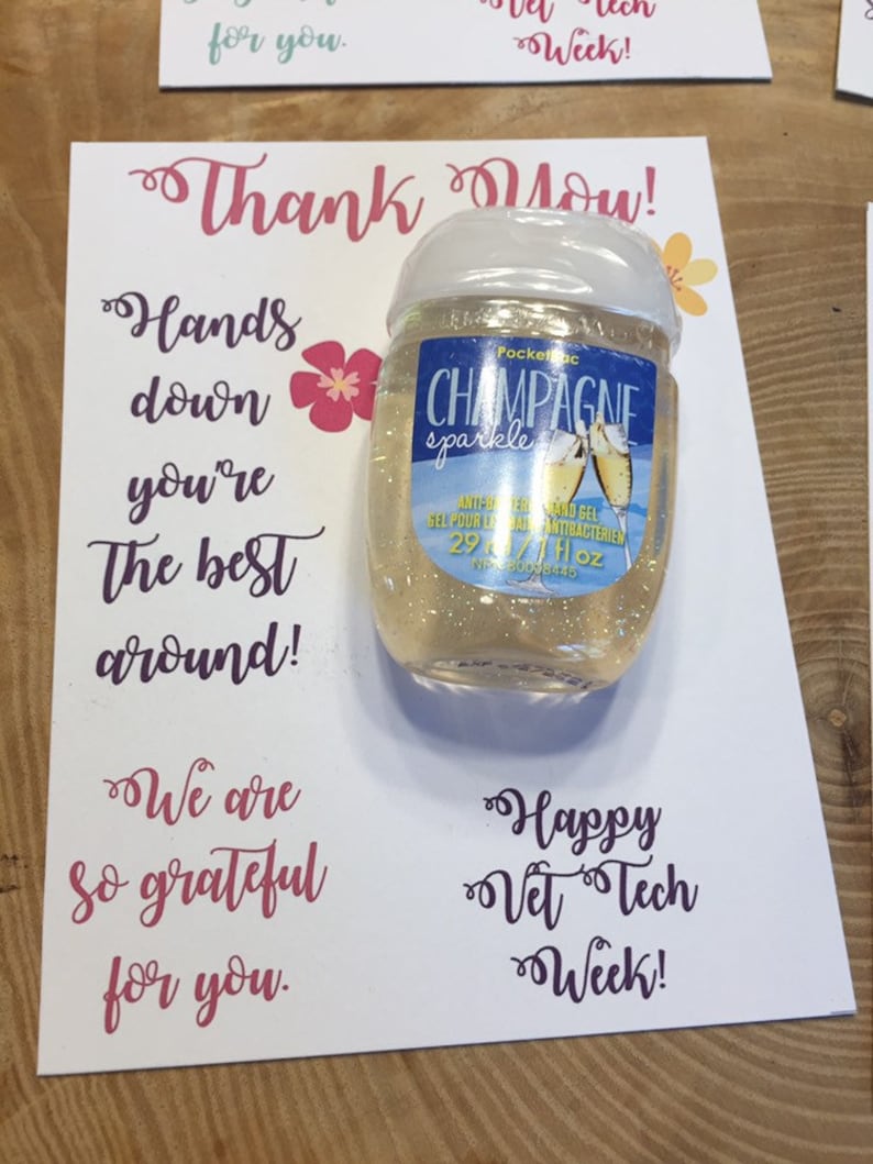 Vet Tech Week Appreciation Thank You Cards for Hand - Etsy