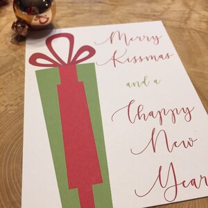 Merry Kissmas and Chappy New Year, Lip Balm Tubes, Printable, Gift ...