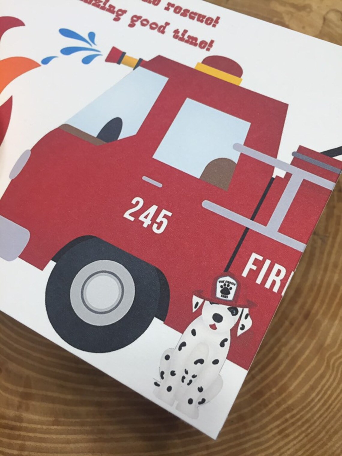 Firefighter Play Doh Gift Card Printable: Party Favor (digital Download ...