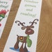 Christmas Bookmarks Elf Santa Reindeer Gingerbread Man - Etsy