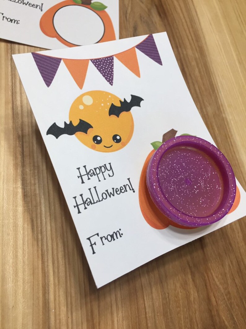 Halloween Play Doh Gift Card Printable Pumpkin Bats Full - Etsy Canada