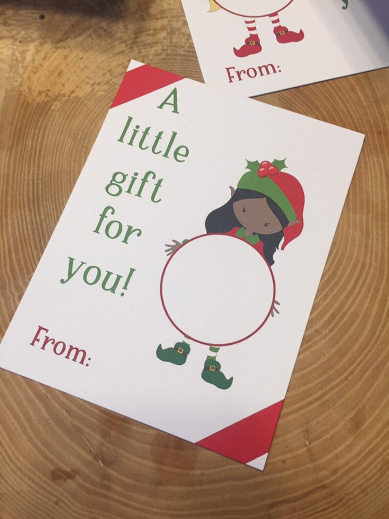 Christmas Elves Play Doh Gift Card Printable, a Little Gift for You ...