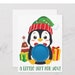 Christmas Penguins Play Doh Gift Card Printable, a Little Gift for You ...