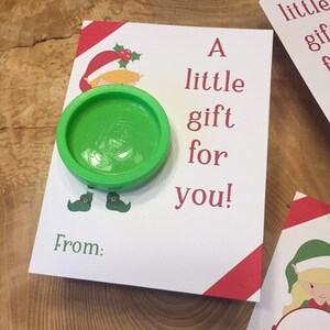 Christmas Elves Play Doh Gift Card Printable, a Little Gift for You ...