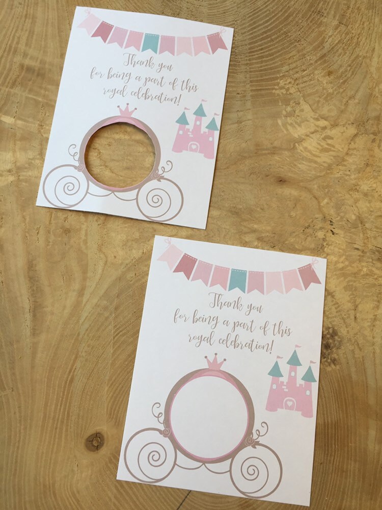 Princess Play Doh Gift Card Printable, Royal Party Favor, Instant ...