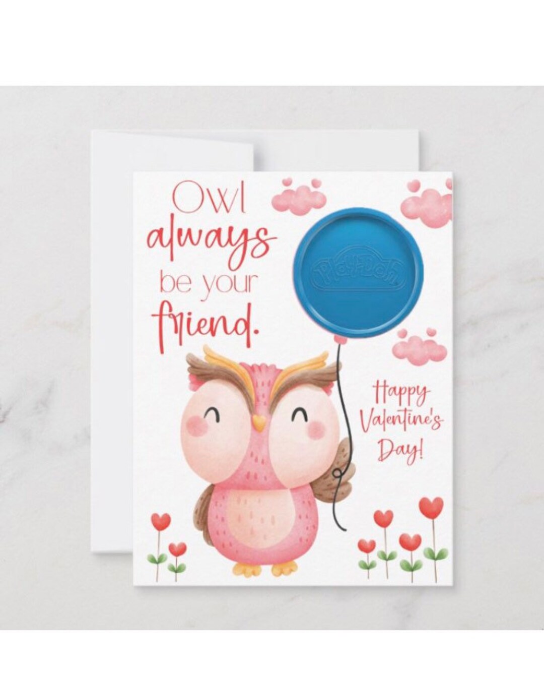 Owl Always Be Your Friend! Owl Themed Valentine Party Play Doh Favor ...