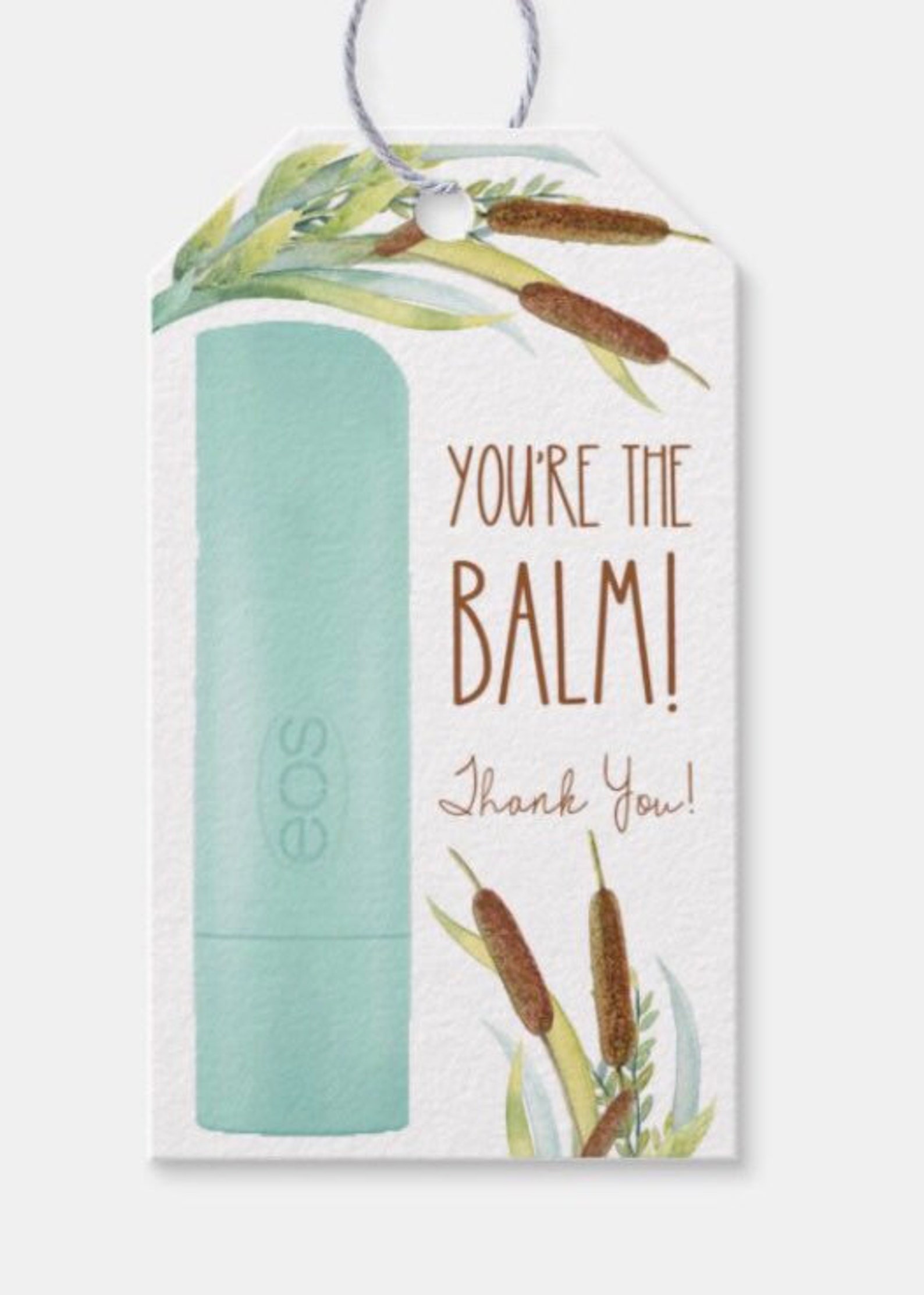 You're the Balm Thank You Lip Balm Gift Tag Printable - Etsy