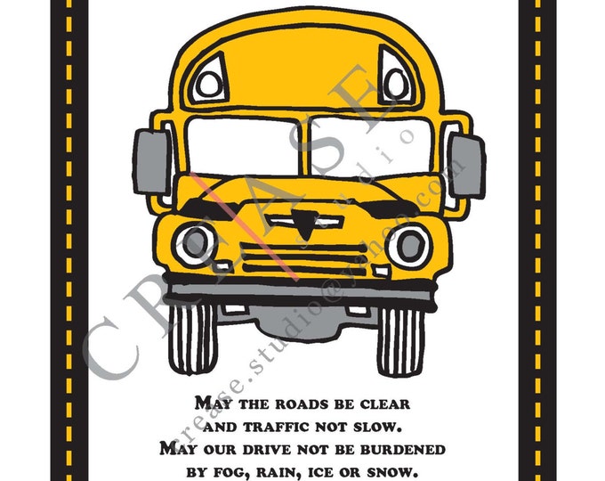 Bus Driver's Prayer 8"x10" Printable, Instant Download, Bus Driver ...