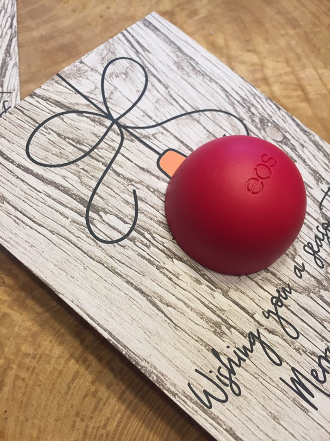 Holiday Christmas Cards for EOS Lip Balm Instant Download | Etsy