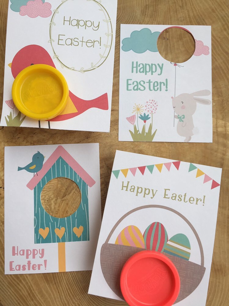 Easter Play Doh Gift Card Printable, Teacher, Student Gift, Classroom ...