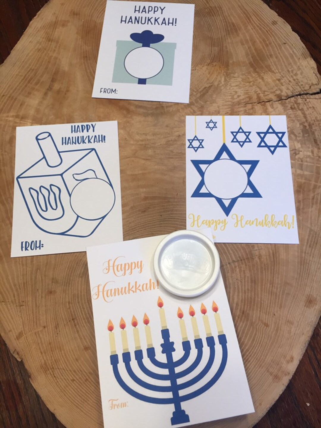 Hanukkah Play Doh Gift Card Printable, Happy Hanukkah, Teacher, Student ...