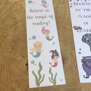 Believe in the Magic of Reading, Printable Bookmarks, Unicorn, Monsters ...
