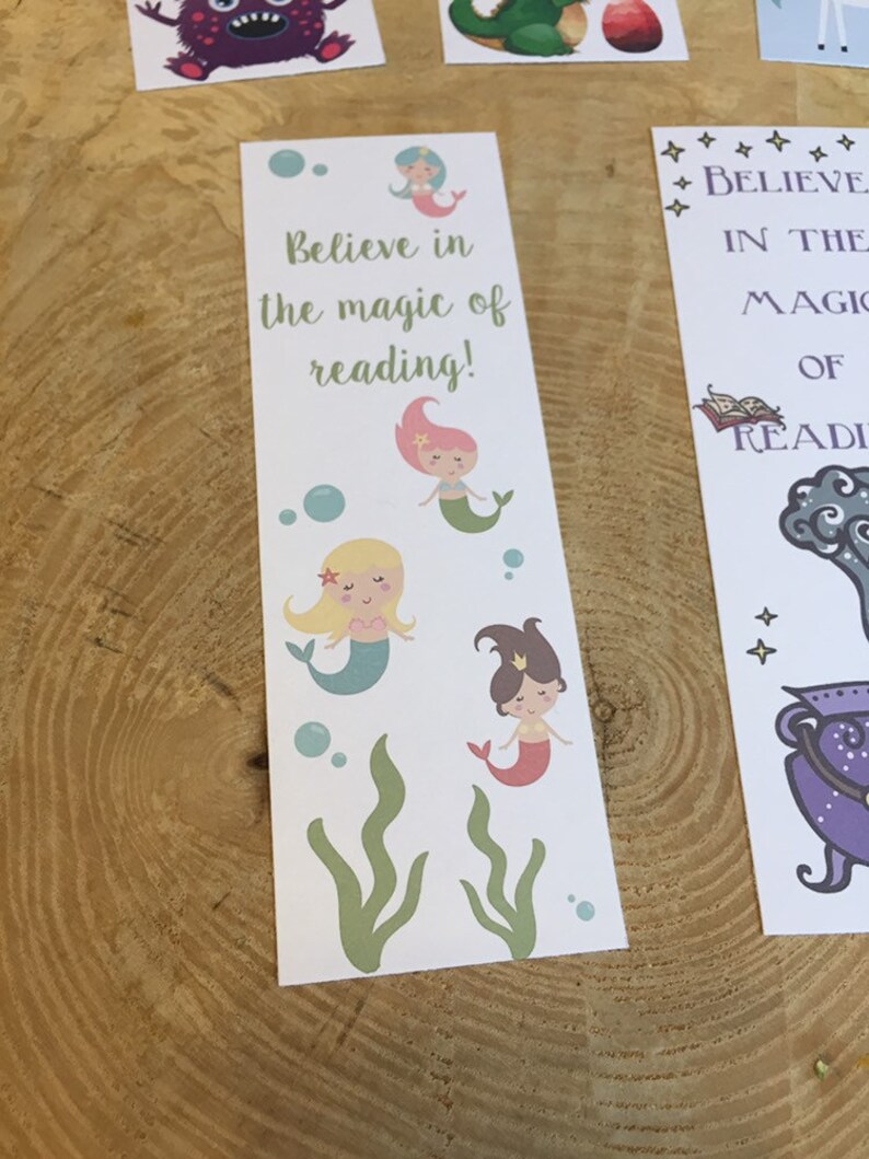 Believe in the Magic of Reading Printable Bookmarks Unicorn | Etsy