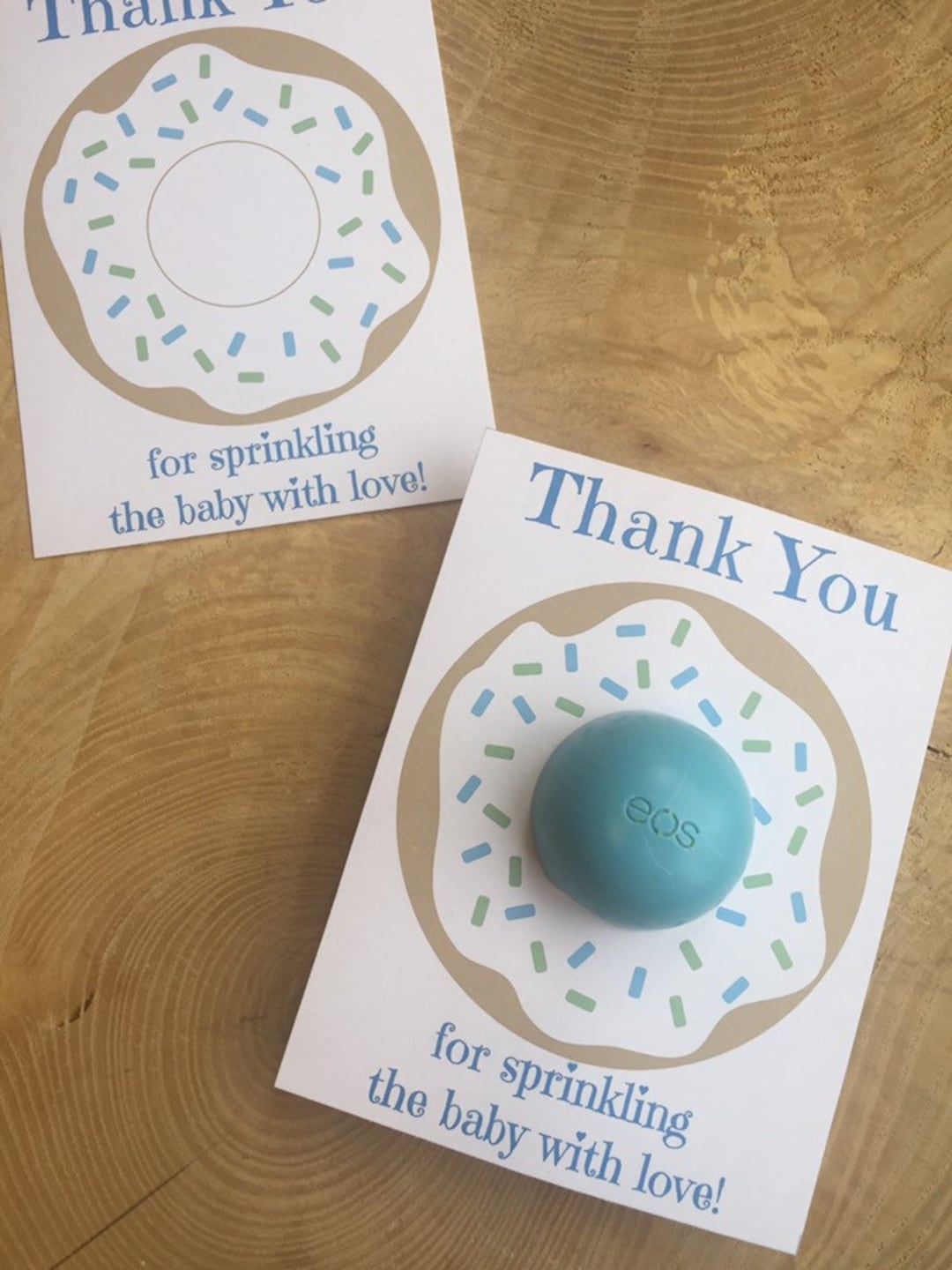 Thank You for Sprinkling the Baby With Love! Donut Printable Cards for ...
