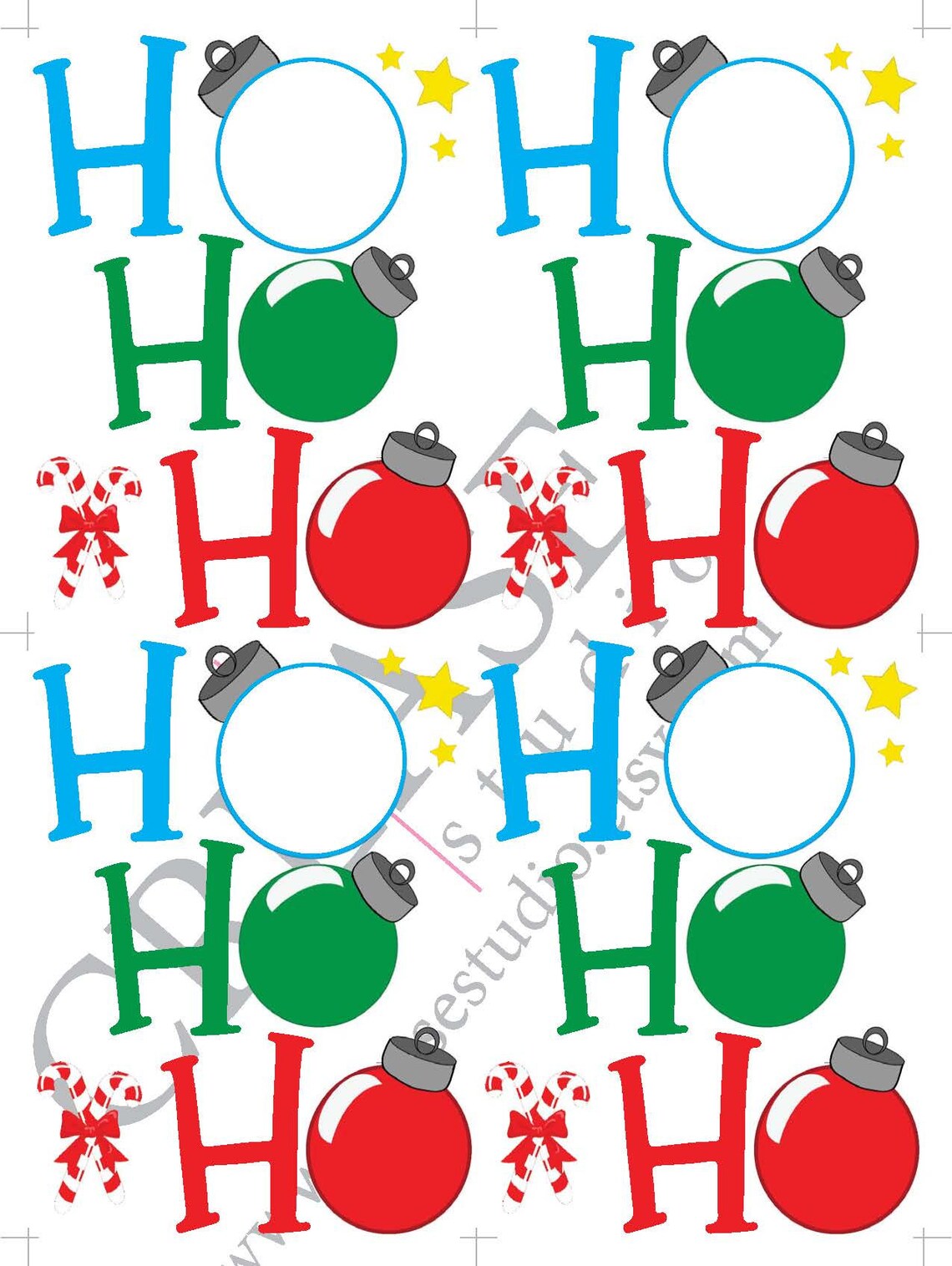 Ho Ho Ho Play Doh Gift Card Printable Red Green Blue - Etsy