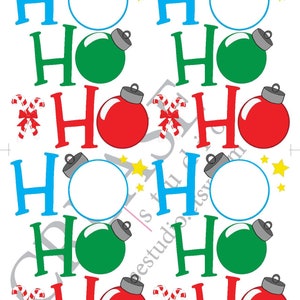 Ho, Ho, Ho, Play Doh Gift Card Printable, Red, Green, Blue, Ornaments ...