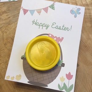 Easter Play Doh Gift Card Printable, Teacher, Student Gift, Classroom ...