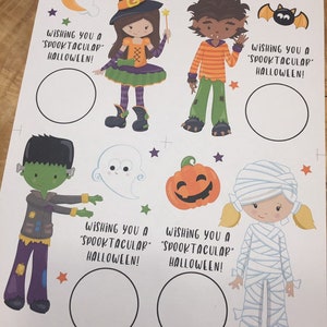 Halloween Play Doh Gift Card Printable, Mummy, Frankenstein, Werewolf ...