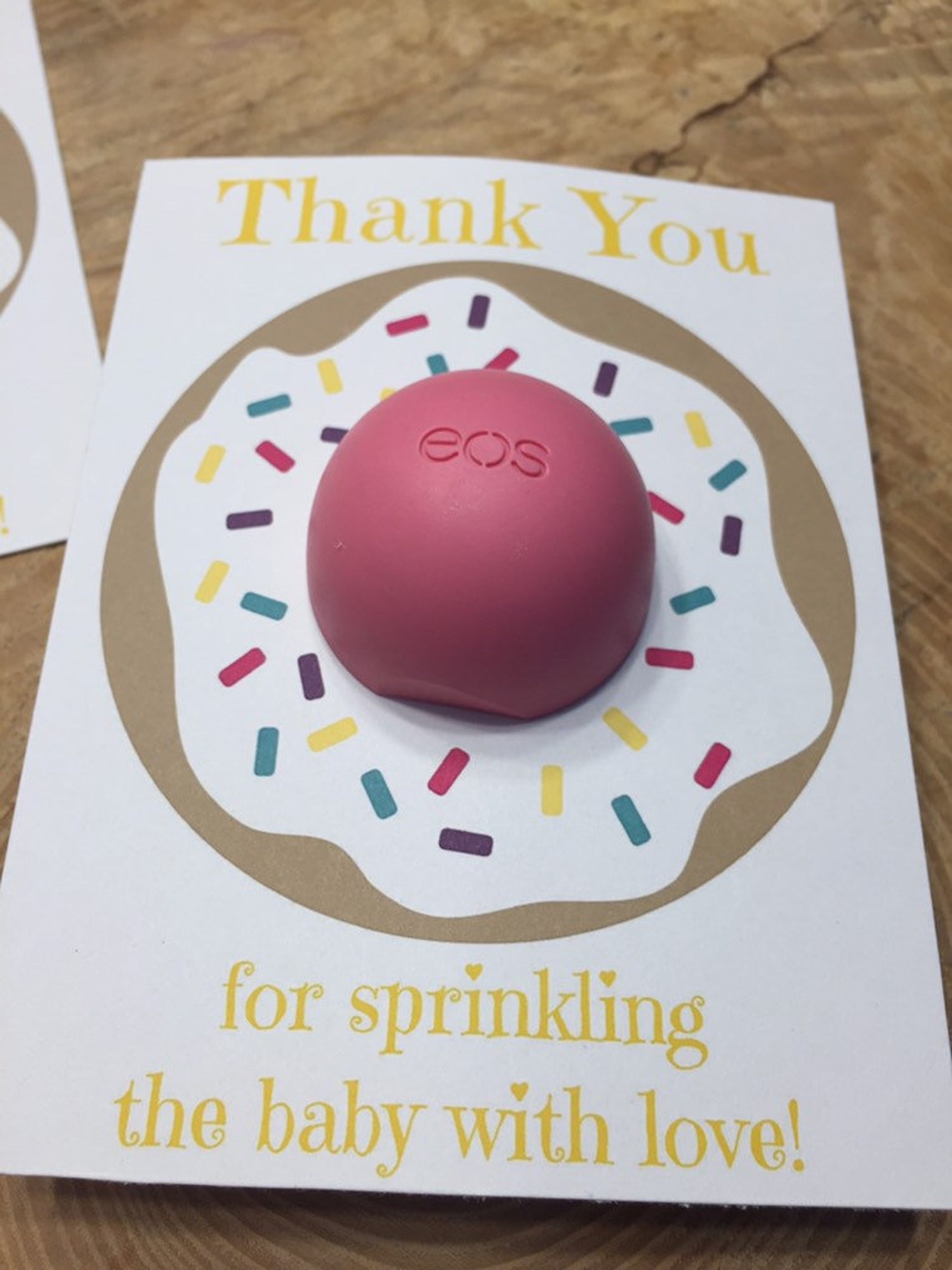 Thank You for Sprinkling the Baby With Love Donut Printable - Etsy