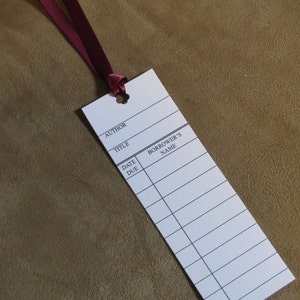 Library Card, Bookmarks, Instant Download, Printable, DIY Shower Favors ...