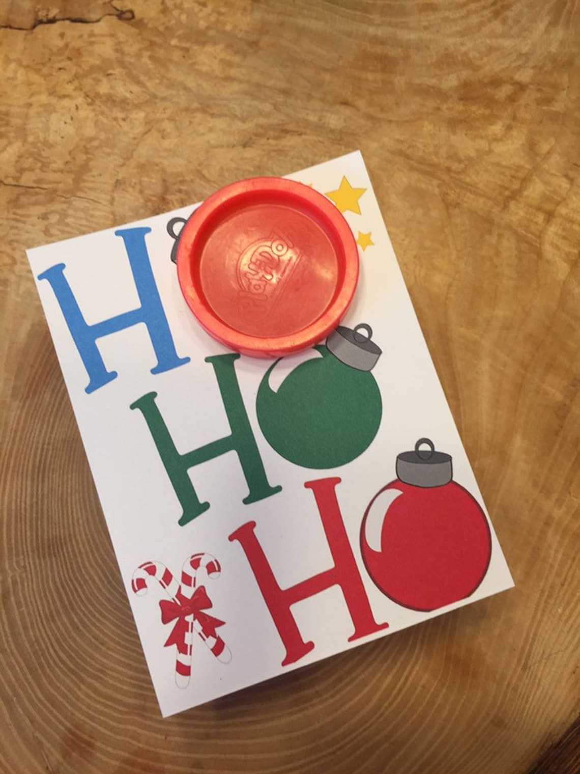 Ho Ho Ho Play Doh Gift Card Printable Red Green Blue - Etsy