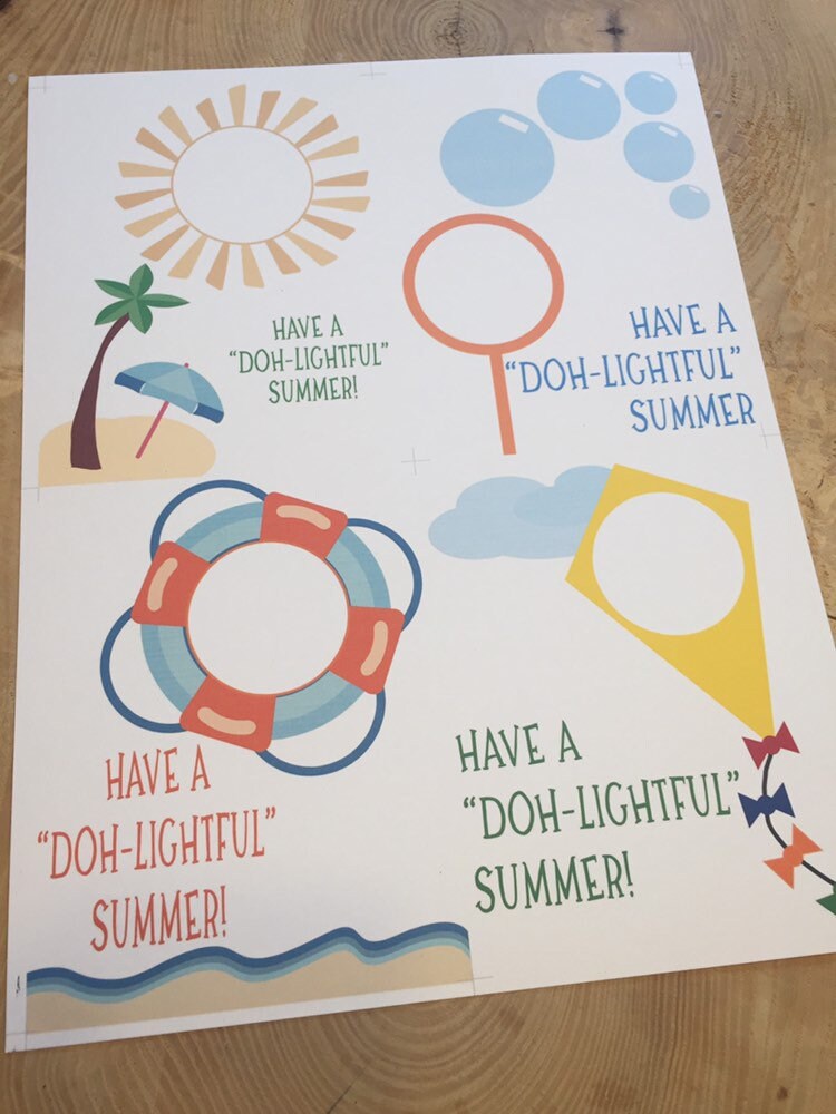 Summer End of the Year Gift Play Doh Gift Card Printable - Etsy