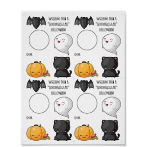 Cute Kawaii Halloween Play Doh Gift Card Printable, Spooktacular ...