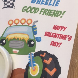 You're a Wheelie Good Friend Monster Truck Play Doh Favor Card ...