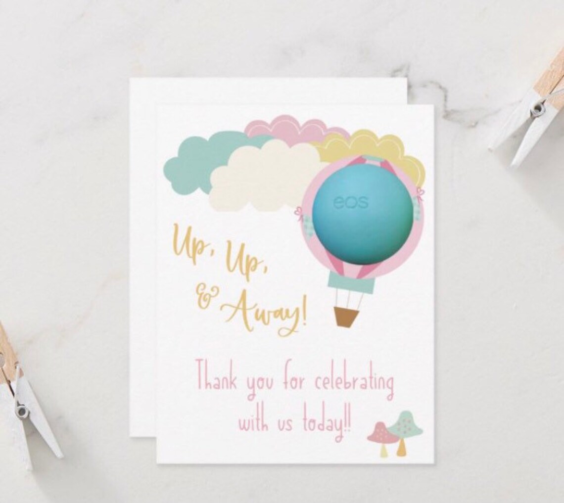 Up Up and Away Thank You for Celebrating With Us Today - Etsy