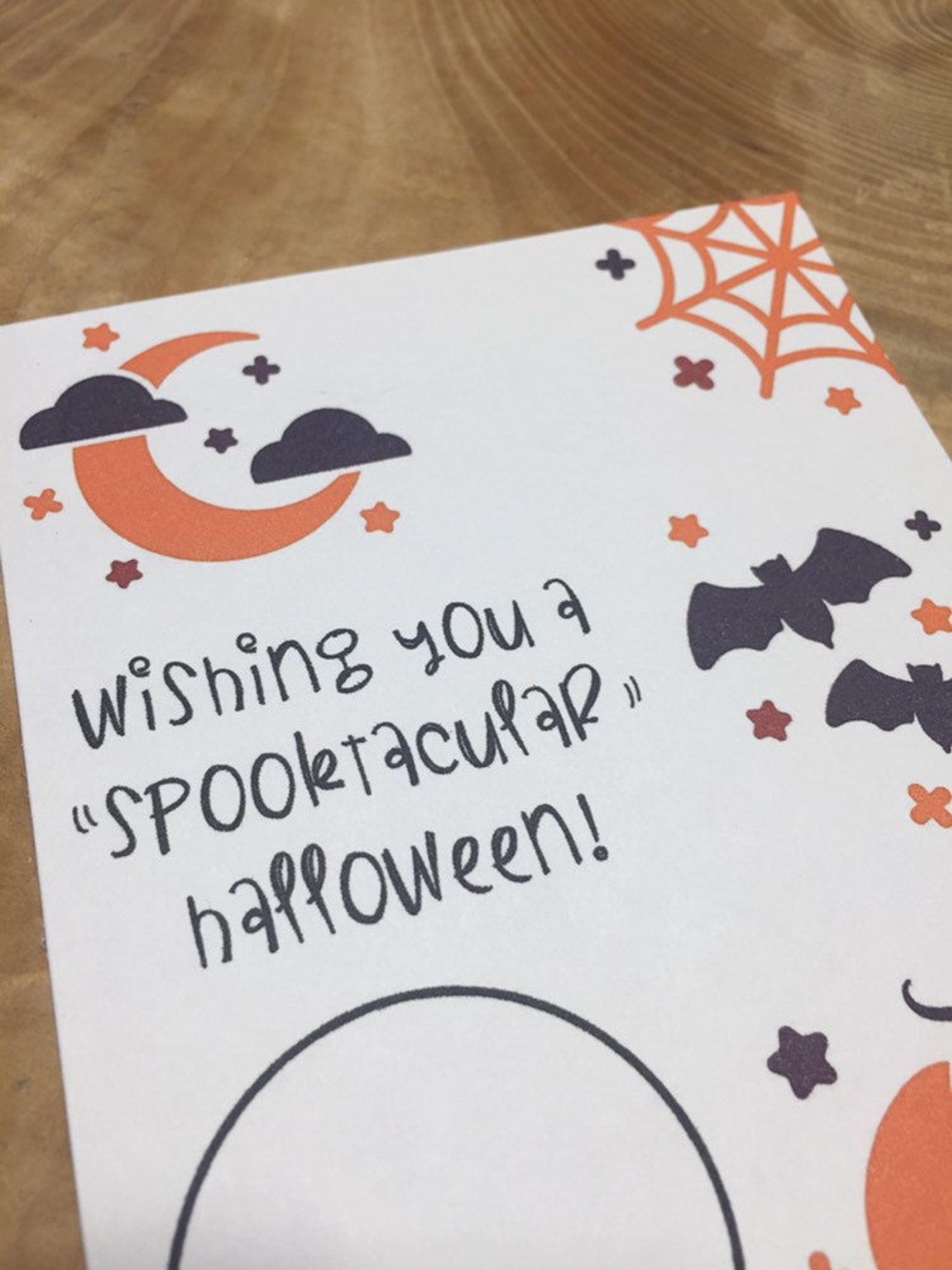 Halloween Play Doh Gift Card Printable Pumpkin Bats Spider | Etsy