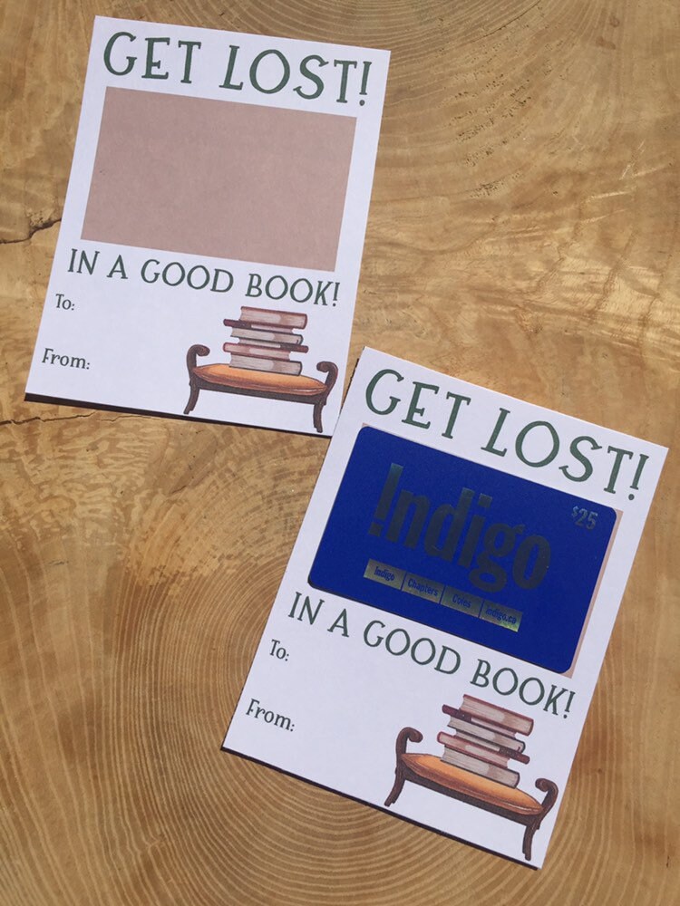 Get lost in a good book book store gift card holder | Etsy