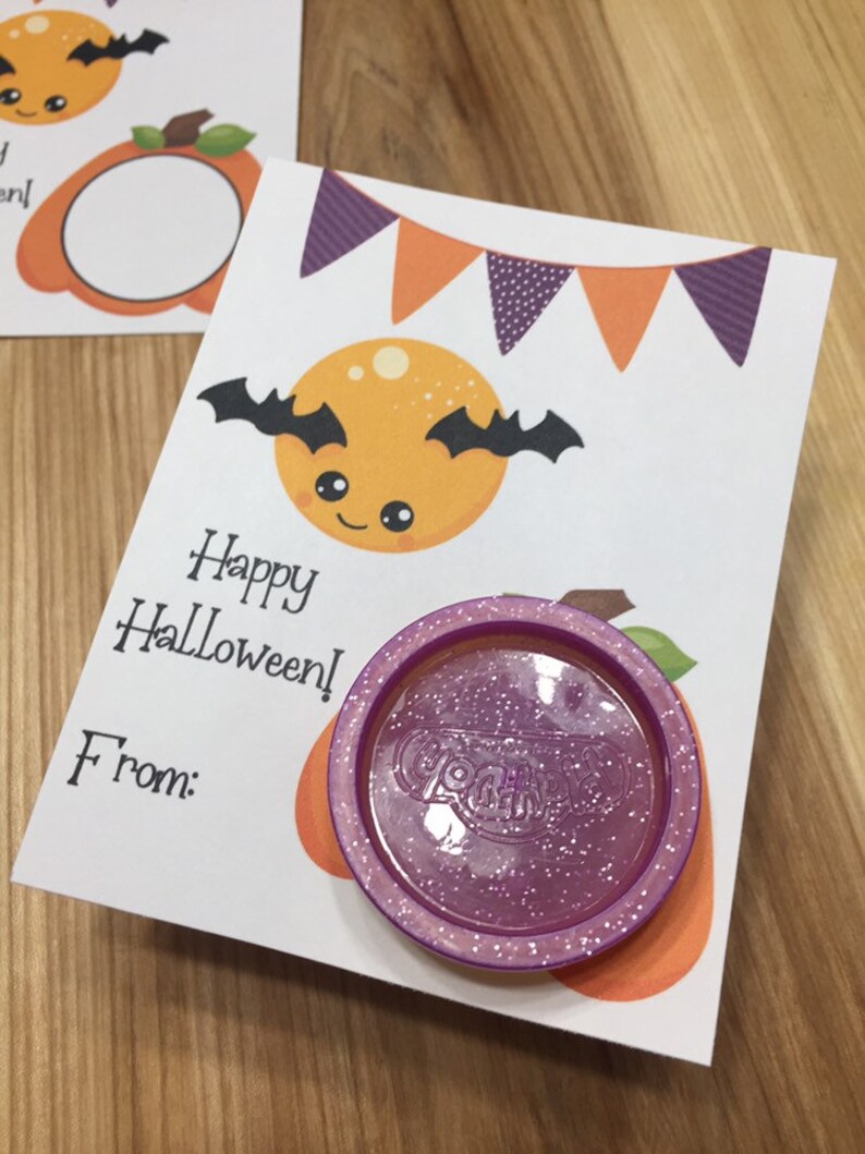 Halloween Play Doh Gift Card Printable Pumpkin Bats Full - Etsy Canada
