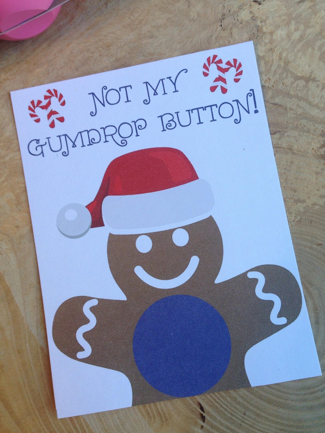 Gingerbread Man Not My Gumdrop Buttons Holiday Christmas - Etsy