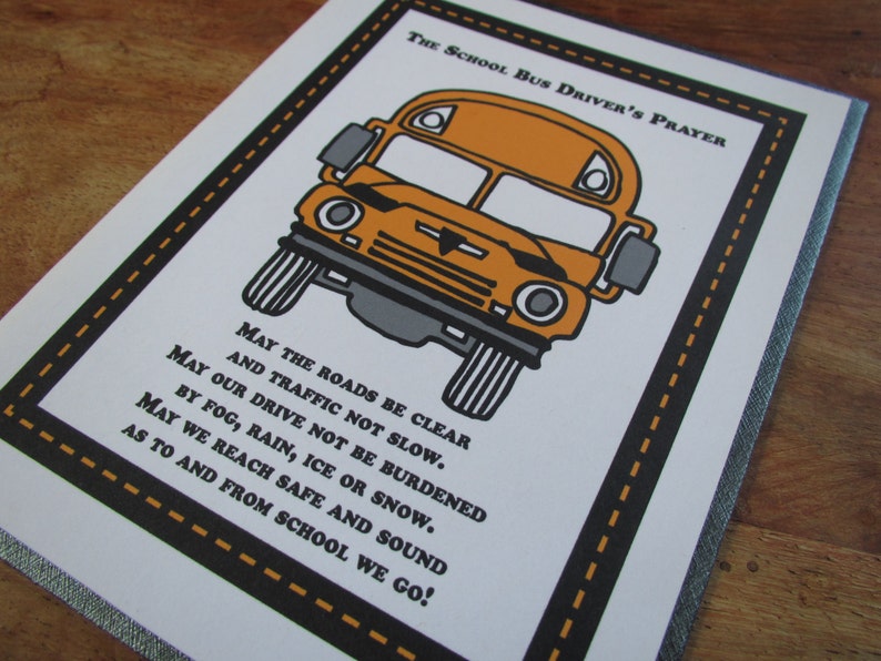Bus Driver's Prayer 8x10 Printable Instant - Etsy