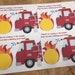 Firefighter Play Doh Gift Card Printable, Birthday Party Favor, Thank ...