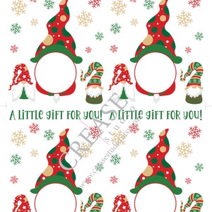 Christmas Gnomes Play Doh Gift Card Printable, a Little Gift for You ...