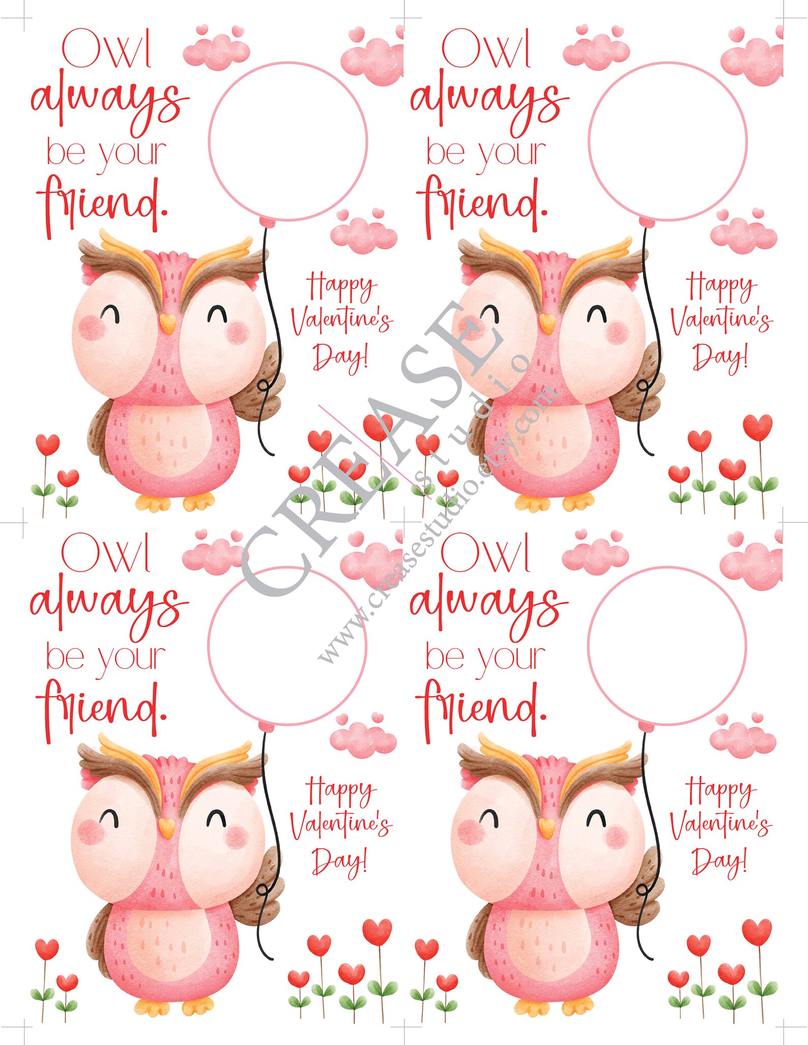 Owl Always Be Your Friend! Owl Themed Valentine Party Play Doh Favor ...