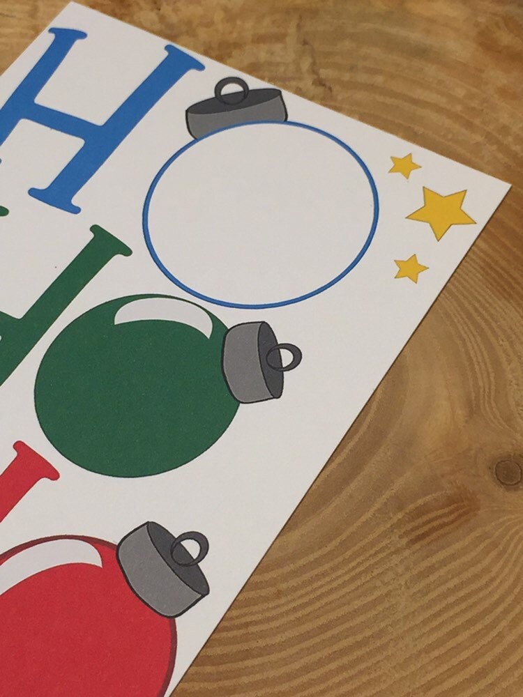 Ho Ho Ho Play Doh Gift Card Printable Red Green Blue | Etsy