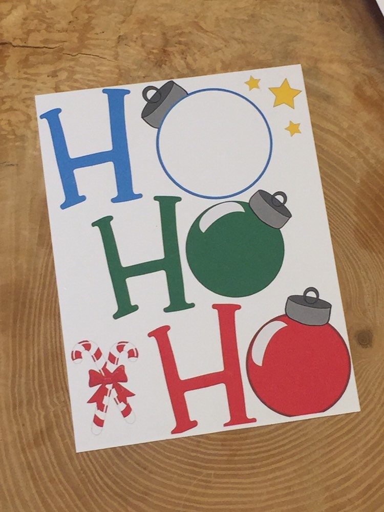Ho Ho Ho Play Doh Gift Card Printable Red Green Blue | Etsy