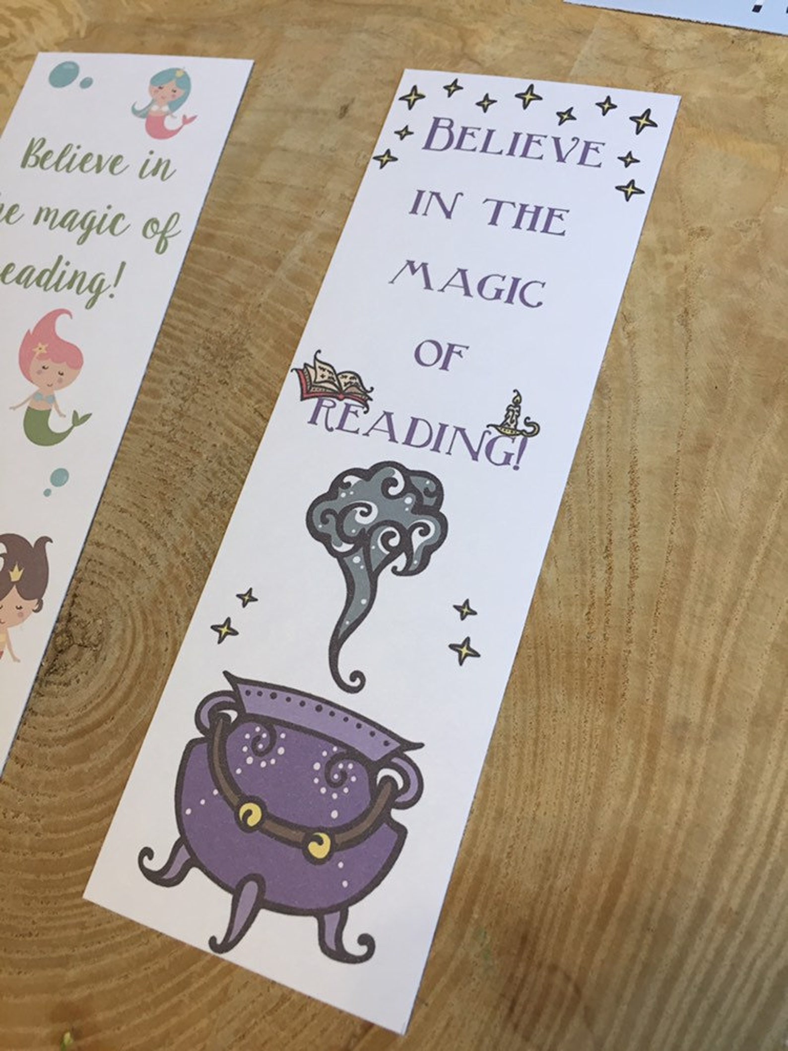 Believe in the Magic of Reading Printable Bookmarks Unicorn | Etsy