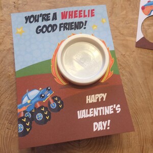 You're a Wheelie Good Friend! Monster Truck Play Doh Favor Card ...