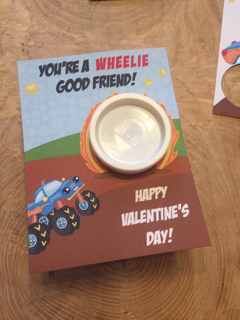 You're a Wheelie Good Friend Monster Truck Play Doh Favor - Etsy
