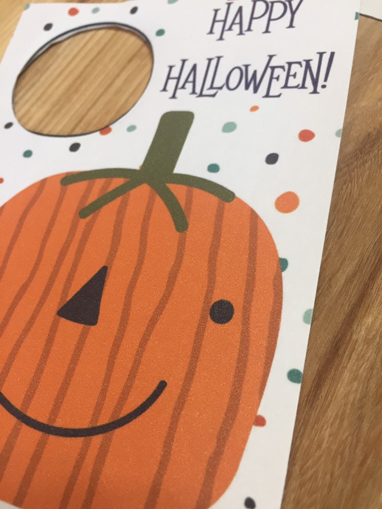 Halloween Play Doh Gift Card Printable Black Cat Pumpkin | Etsy