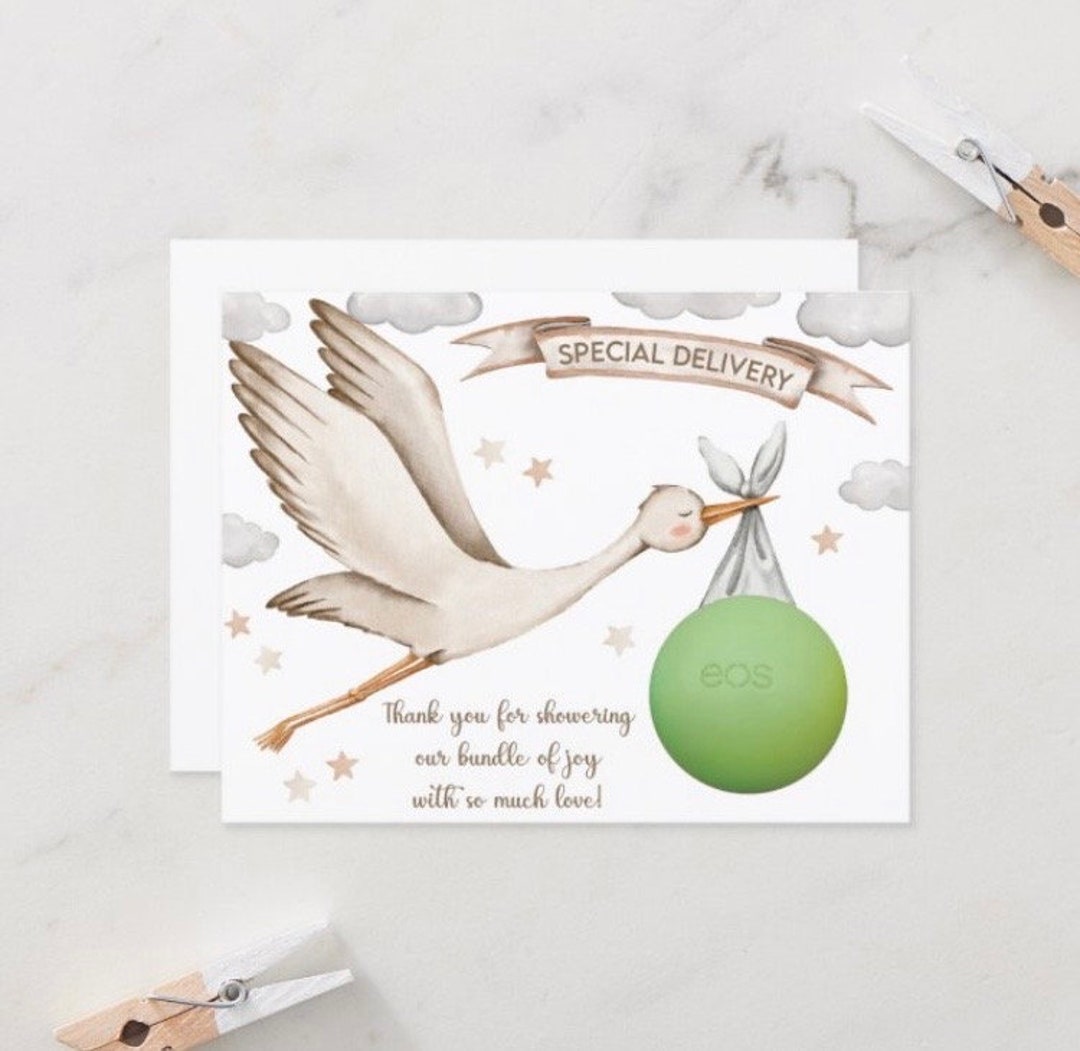 Stork, Bundle of Joy, Baby Shower, Baby Sprinkle, EOS Lip Balm Party ...