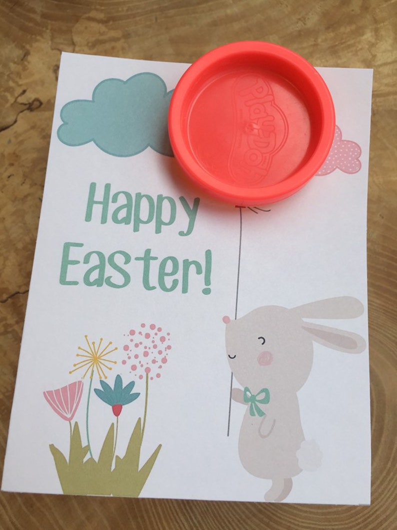 Easter Play Doh Gift Card Printable, Teacher, Student Gift, Classroom ...
