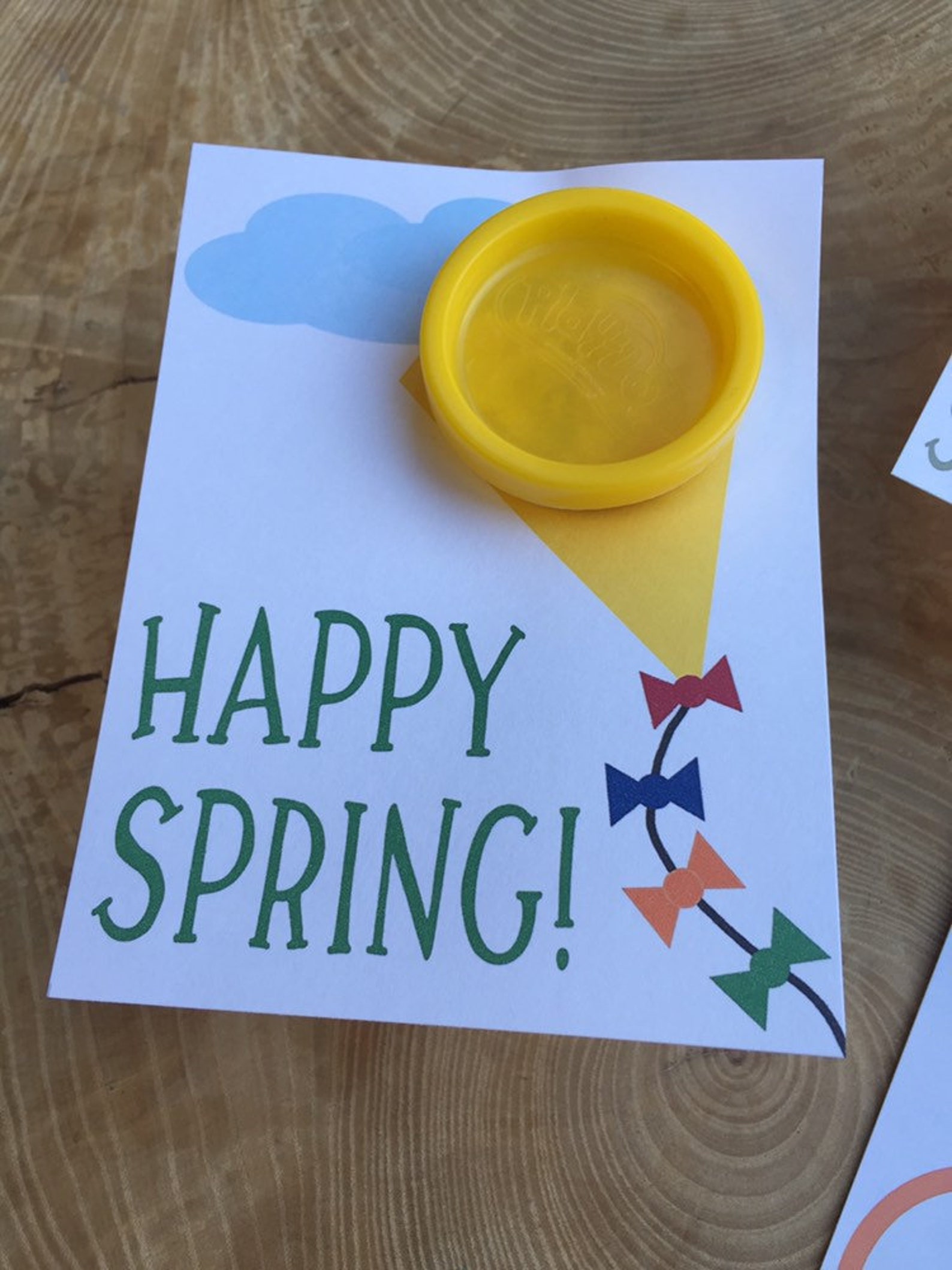 Spring Play Doh Gift Card Printable Teacher Student Gift - Etsy