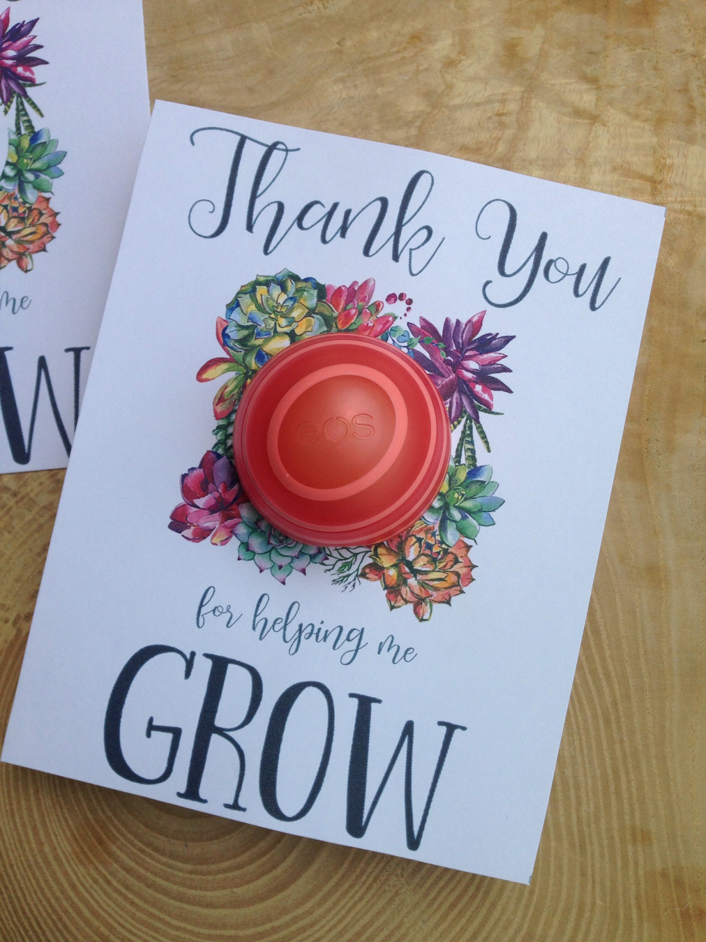 Succulent Watercolor Teacher Appreciation Thank You Cards for - Etsy Canada