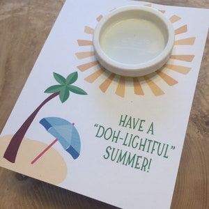 Summer, End of the Year Gift, Play Doh Gift Card Printable, Teacher ...